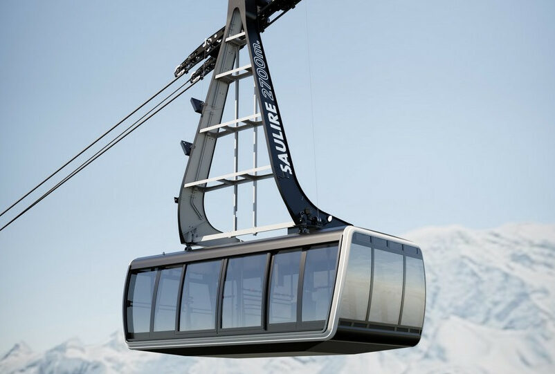 téléphérique de la Saulire, Courchevel équipera ses cabines de Ski Block